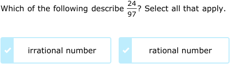 IXL - Identify rational and irrational numbers (Year 11 maths practice)