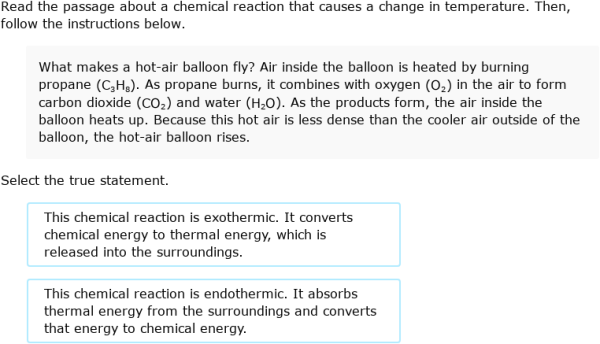 IXL - Describe energy changes in chemical reactions (Year 8 science ...