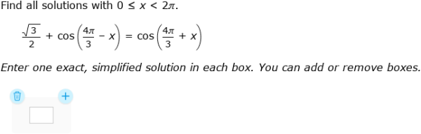IXL - Solve trigonometric equations using sum and difference identities ...