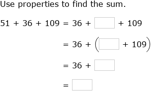IXL - Add using properties (Year 4 maths practice)