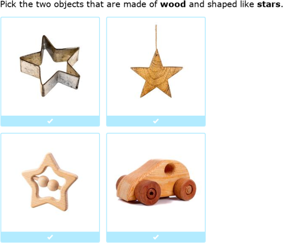 IXL - Classify objects by shape, colour, material and texture (Year 2 ...