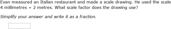 IXL - Scale drawings: scale factor word problems (Year 7 maths practice)