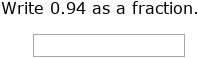 IXL - Convert between decimals and fractions (Year 7 maths practice)