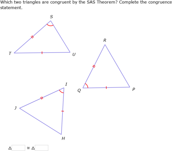 IXL - SSS and SAS Theorems (Year 10 maths practice)