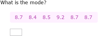 IXL - Find the mode (Year 6 maths practice)