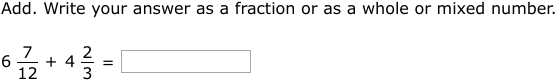 IXL - Add and subtract mixed numbers (Year 7 maths practice)
