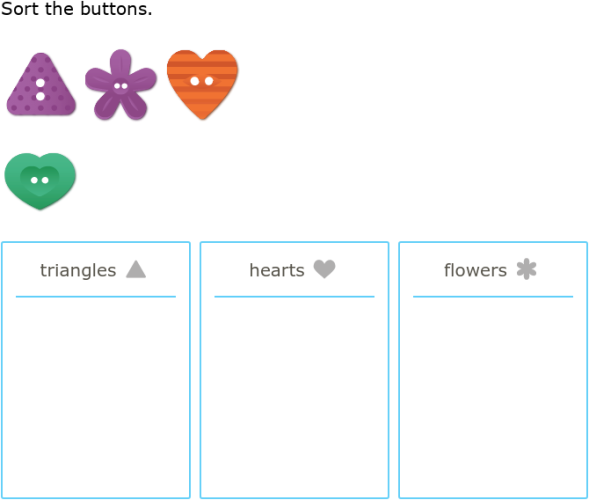 IXL - Classify and sort by shape (Reception maths practice)