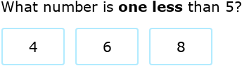 IXL - One less - up to 10 (Reception maths practice)