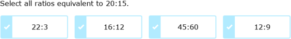 IXL - Identify equivalent ratios (Year 8 maths practice)