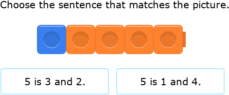 IXL - Partition numbers up to 10: words (Reception maths practice)