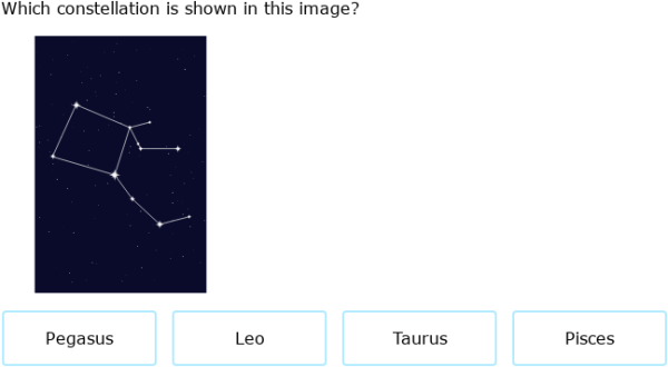 IXL - Identify constellations (Year 7 science practice)