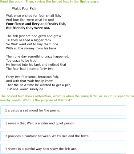 IXL - Read poetry (Year 6 English practice)