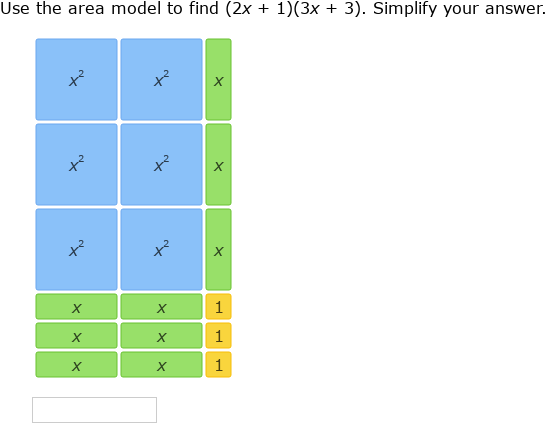 IXL - Multiply two polynomials using algebra tiles (Year 11 maths practice)