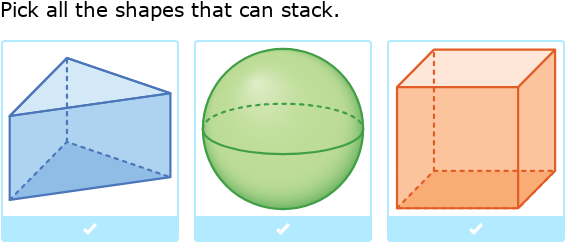 IXL - Describe three-dimensional shapes (Year 1 maths practice)