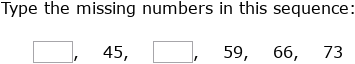 IXL - Number sequences (Year 4 maths practice)
