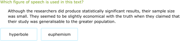IXL - Classify figures of speech: euphemism, hyperbole, oxymoron ...