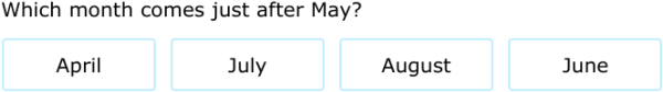 IXL - Months of the year (Year 1 maths practice)