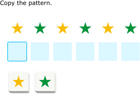 IXL - Colour patterns (Reception maths practice)