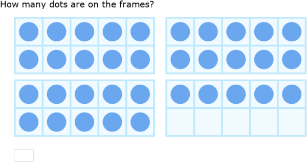 IXL - Count on ten frames - up to 40 (Year 2 maths practice)