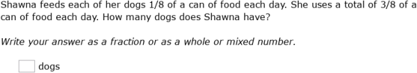IXL - Divide fractions: word problems (Year 8 maths practice)
