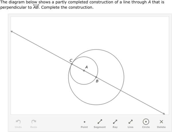 IXL - Construct a perpendicular line (Year 8 maths practice)