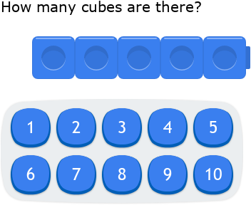IXL - Count cubes - up to 10 (Year 1 maths practice)