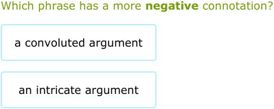 IXL - Positive and negative connotation (Year 9 English practice)