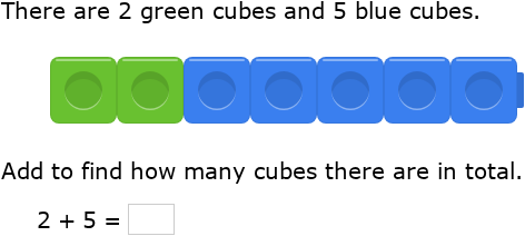 IXL - Add with cubes - sums up to 10 (Year 2 maths practice)