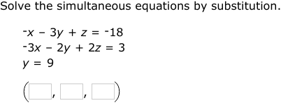 IXL - Solve simultaneous equations in three variables using ...