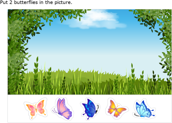 IXL - Count using stickers - up to 3 (Reception maths practice)