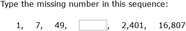 IXL - Complete a geometric number pattern (Year 5 maths practice)