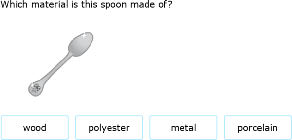 IXL - Identify materials in objects (Year 2 science practice)