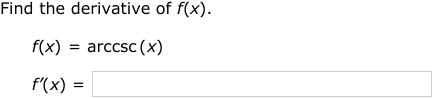 IXL - Find derivatives of inverse trigonometric functions (Year 13 maths practice)