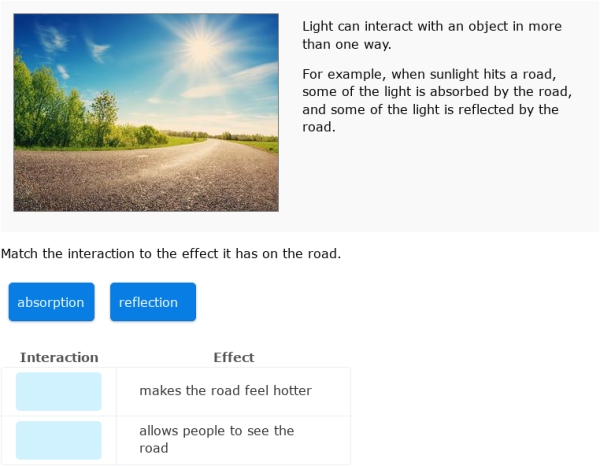 IXL - How does light travel and interact with matter? (Year 5 science ...