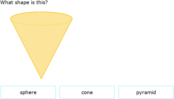 IXL - Name the three-dimensional shape (Year 1 maths practice)