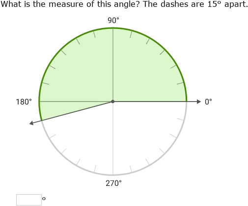 IXL - Measure angles on a circle (Year 5 maths practice)