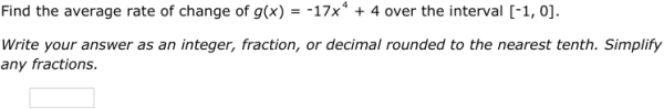 IXL - Average rate of change I (Year 13 maths practice)