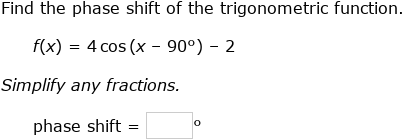 IXL - Find properties of sine and cosine functions: degrees (Year 12 maths practice)