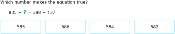 IXL - Balance subtraction equations - three-digit numbers (Year 4 maths ...
