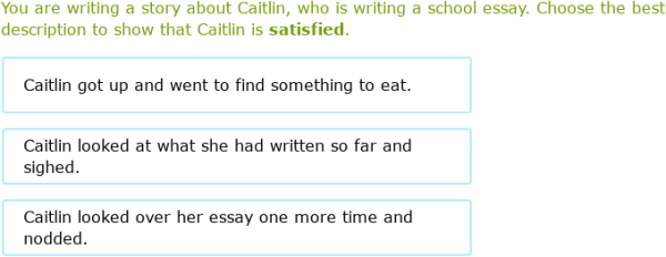 IXL - Show character emotions and traits (Year 4 English practice)