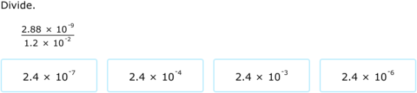 IXL - Divide numbers written in standard form (Year 10 maths practice)
