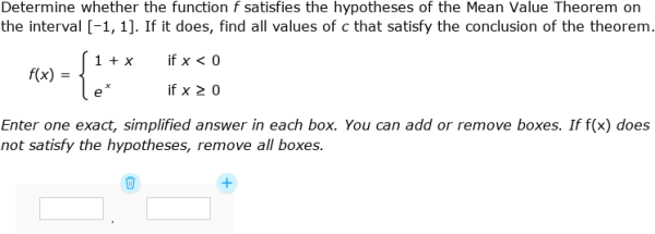 IXL - Mean Value Theorem (Year 13 maths practice)