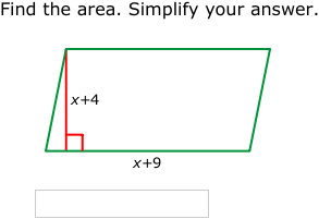 IXL - Multiply polynomials to find area (Year 9 maths practice)