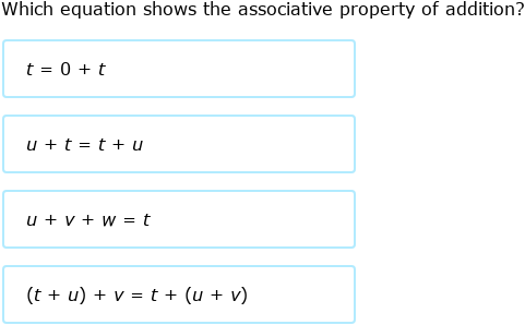 IXL - Properties of addition and multiplication (Year 10 maths practice)