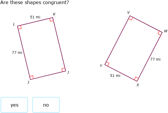 IXL - Identify congruent figures (Year 7 maths practice)