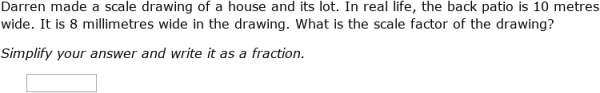 IXL - Scale drawings: scale factor word problems (Year 8 maths practice)