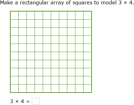 IXL - Make arrays to model multiplication (Year 4 maths practice)
