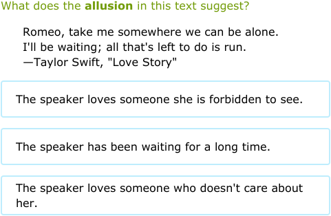 IXL - Interpret figures of speech (Year 7 English practice)