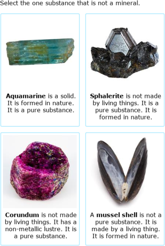 IXL - Identify minerals using properties (Year 4 science practice)