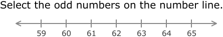 IXL - Even or odd numbers on number lines (Year 2 maths practice)